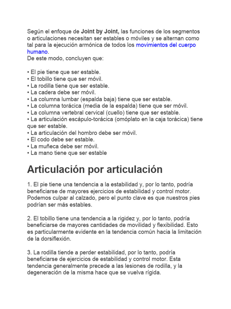 Gray Cook | PDF | Articulación | La columna vertebral