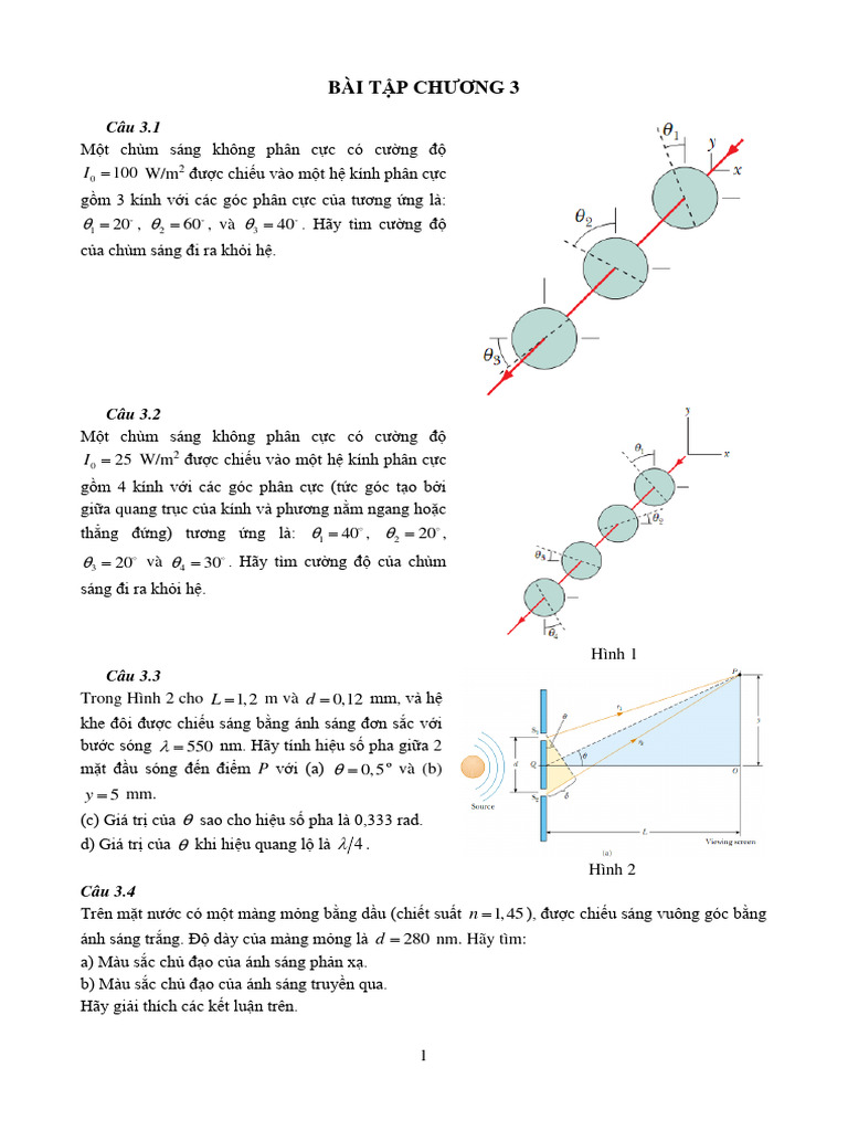 Bai Tap Chuong 3 | PDF