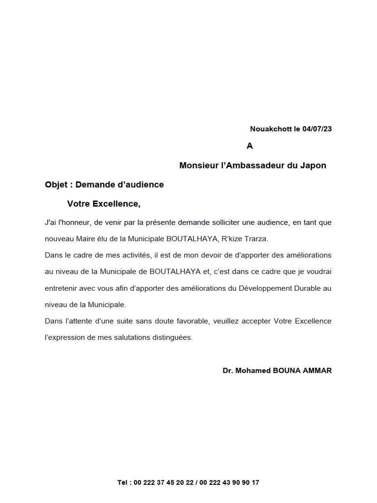 Demande D'audience | PDF