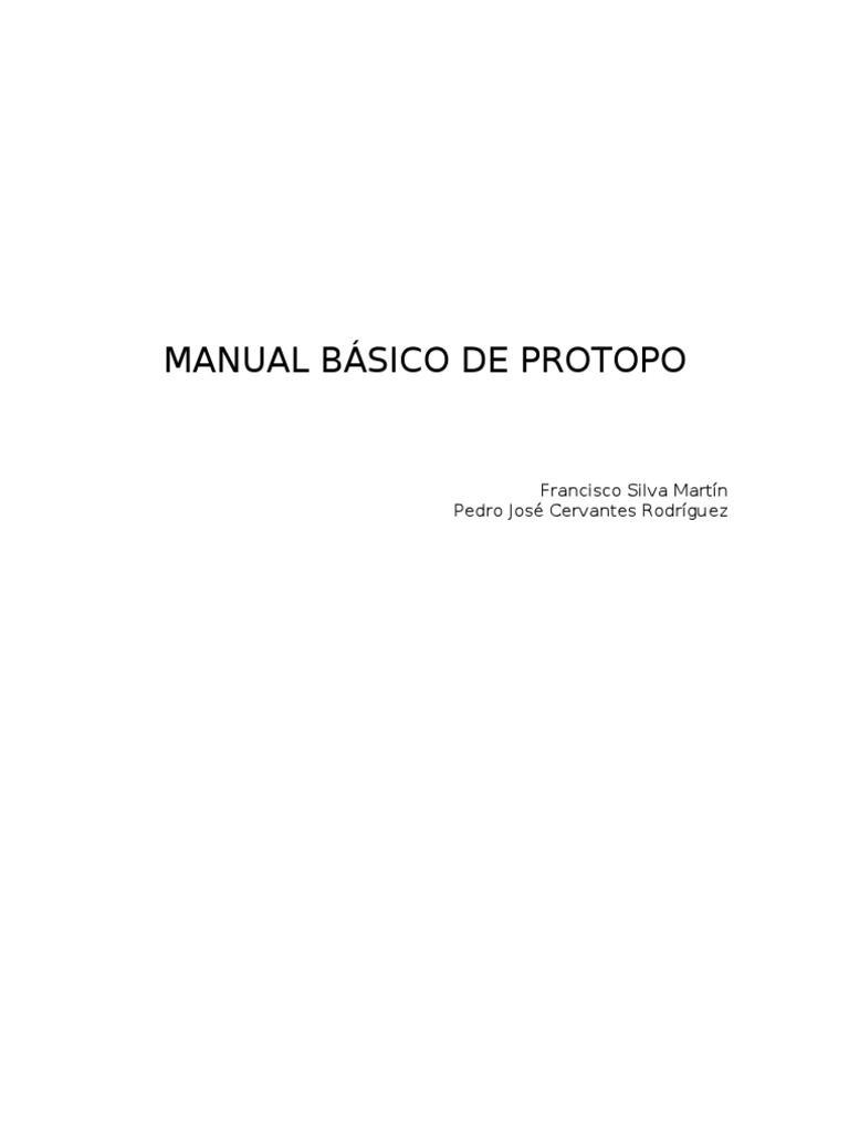Manual Básico de Protopo | PDF | Archivo de computadora | Dibujo