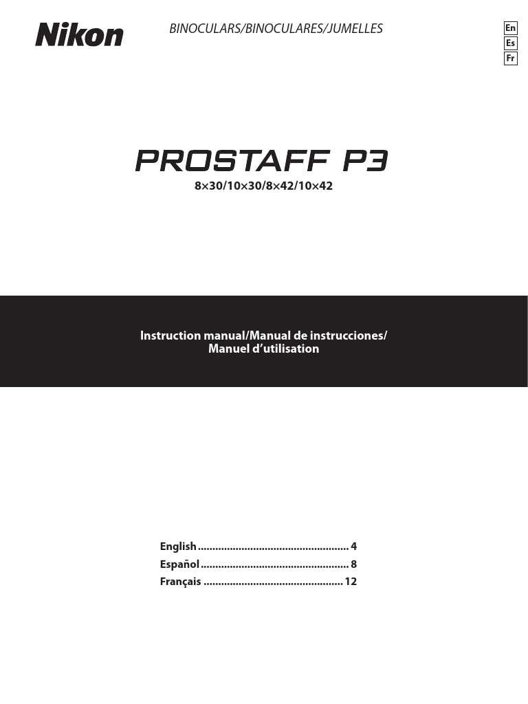 Instruction Manual/manual de Instrucciones/ Manuel D'utilisation | PDF