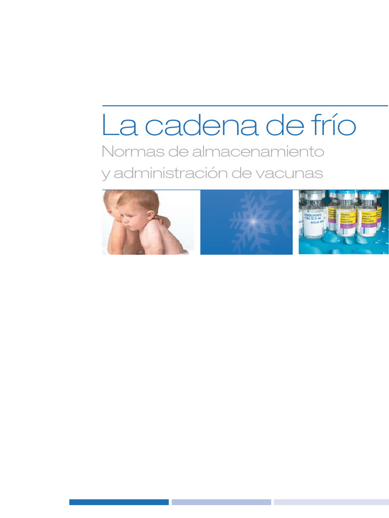 Guía de Cadena de Frío para Vacunas | PDF | Refrigerador | Vacunas