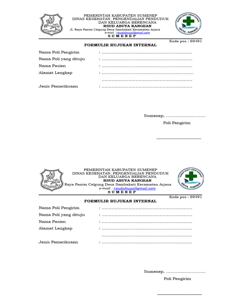 Surat Rujukan Internal | PDF