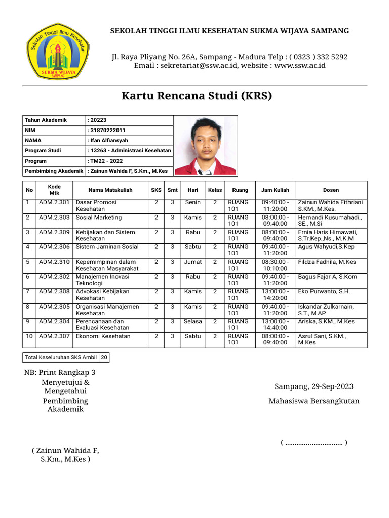 Cetak KRS | PDF