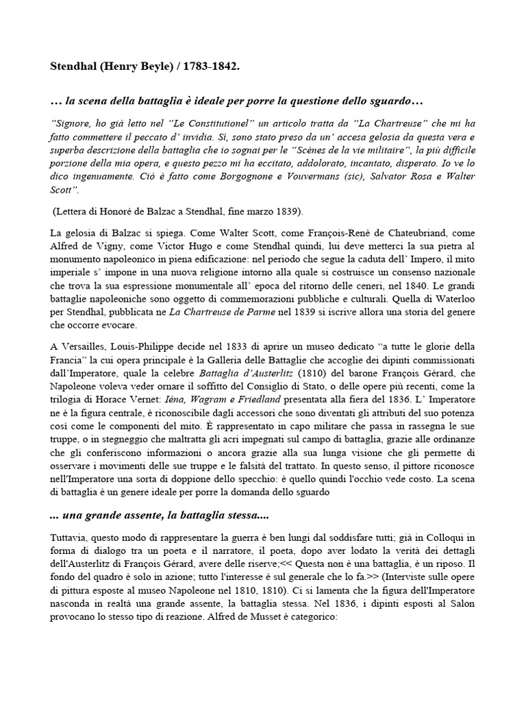 Stendhal - La Chartreuse de Parme | PDF | Classiques