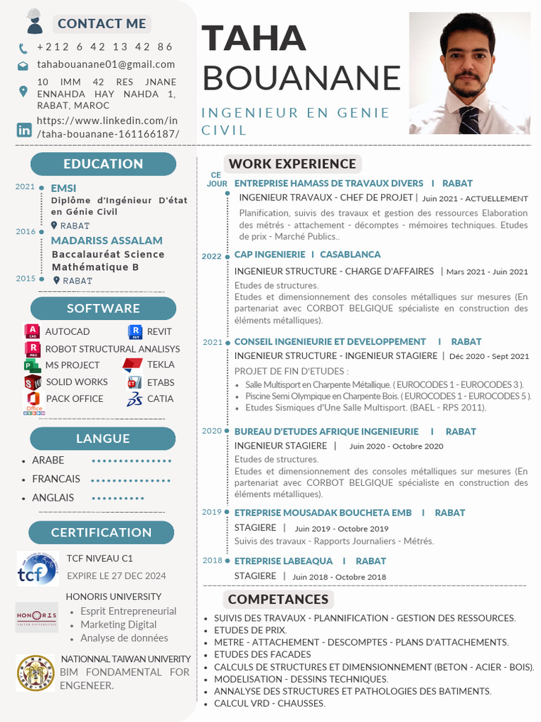 CV Taha Bouanane 2023-5 | PDF