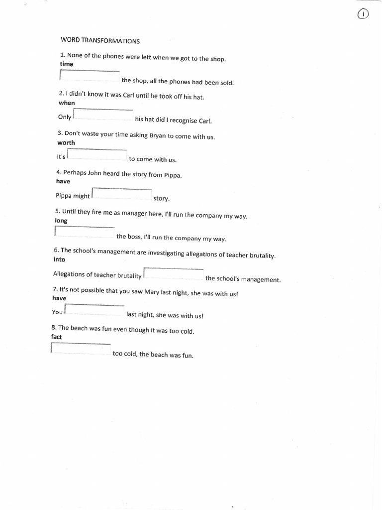 Cae Use of English Part 2-3-Word Formation | PDF
