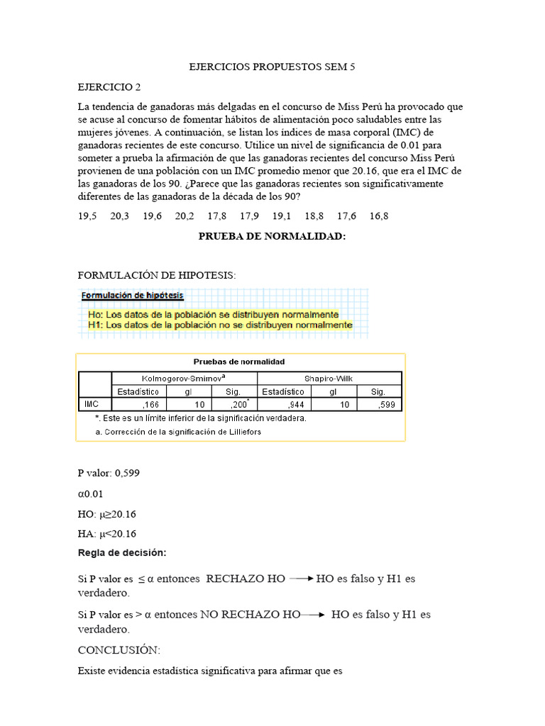 Ejercicios Propuestos Sem 5 | PDF