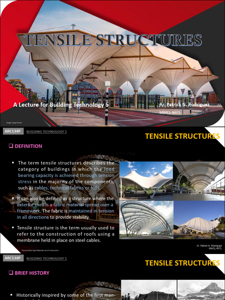 Understanding Tensile Structures in Architecture | PDF
