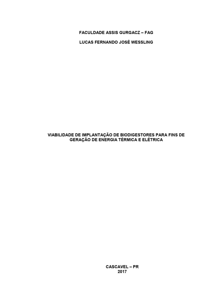 TCC I I - Lucas Wessling - Final | PDF