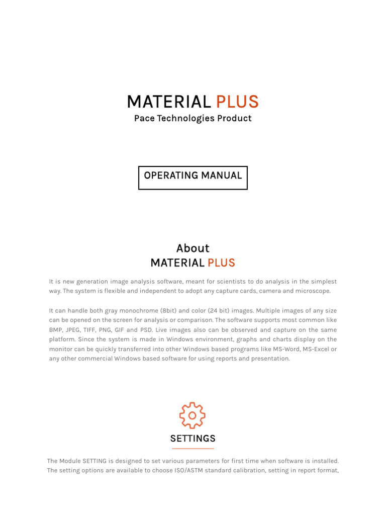 Material Plus Image Analysis Manual | PDF | Computers