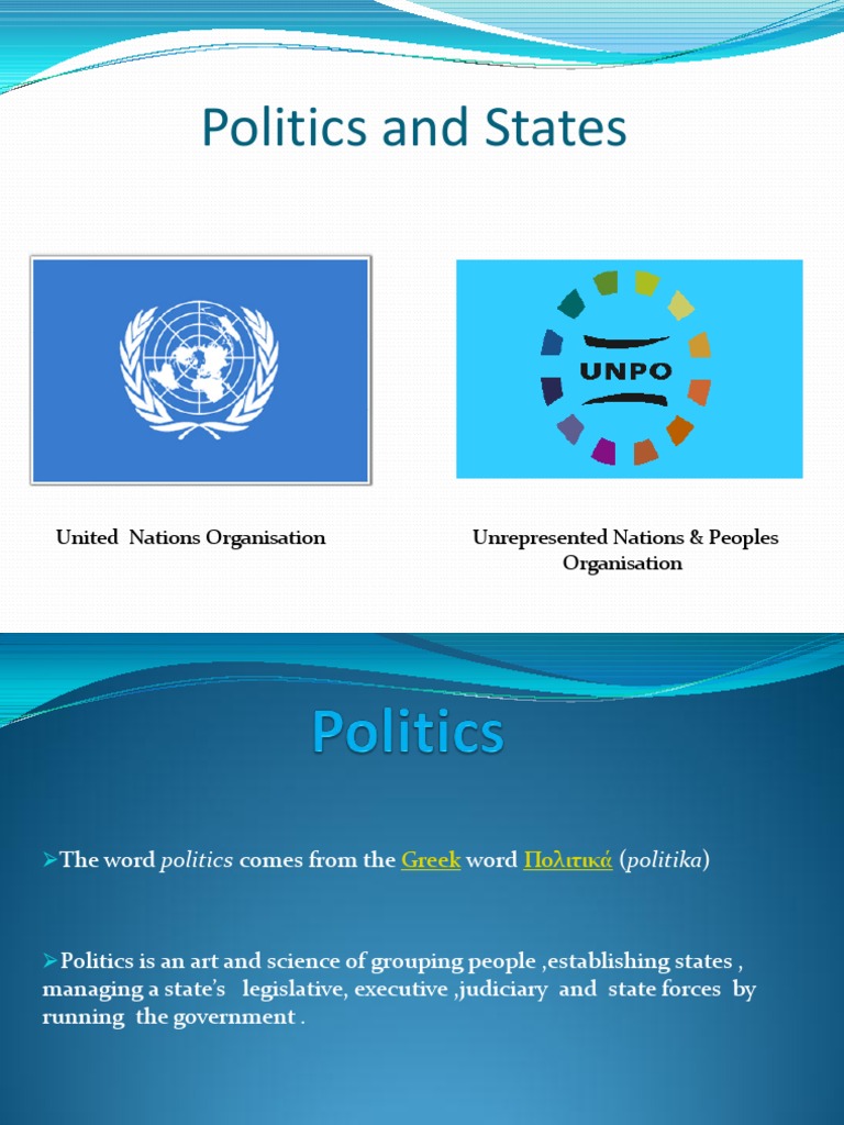 Politics and States: United Nations Organisation Unrepresented Nations ...