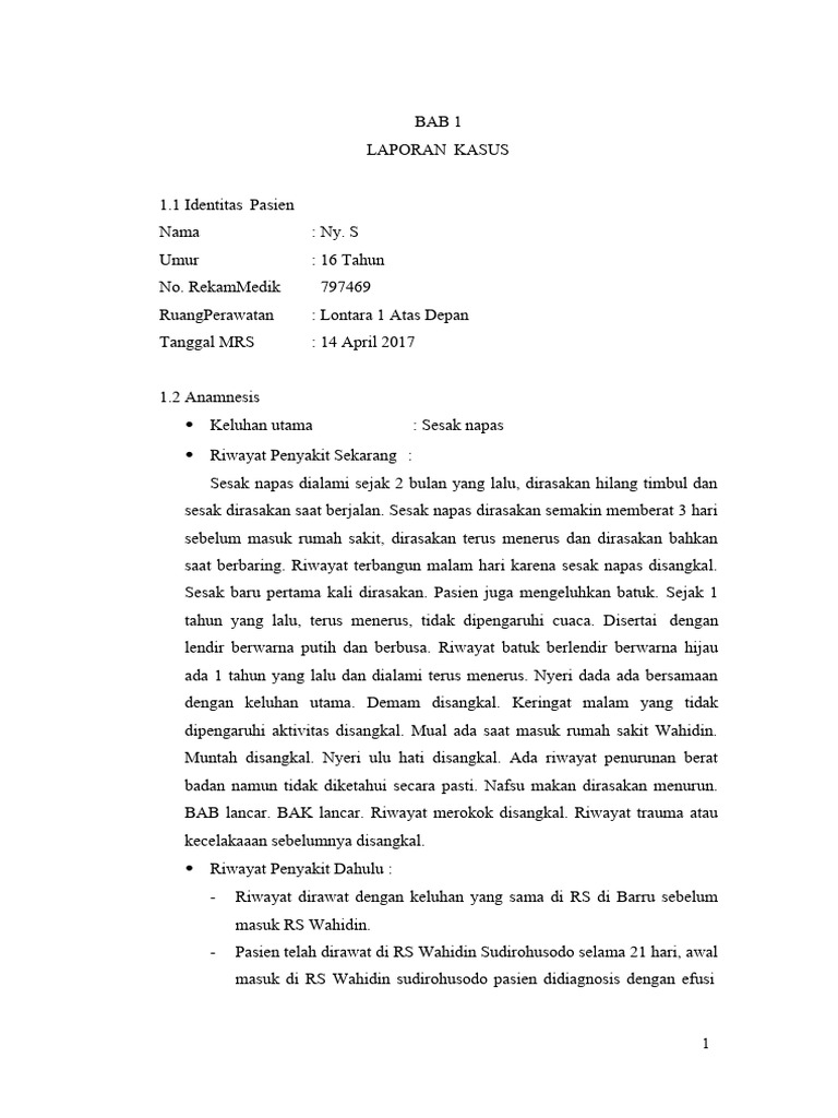 Lapsus Hydropneumothorax | PDF