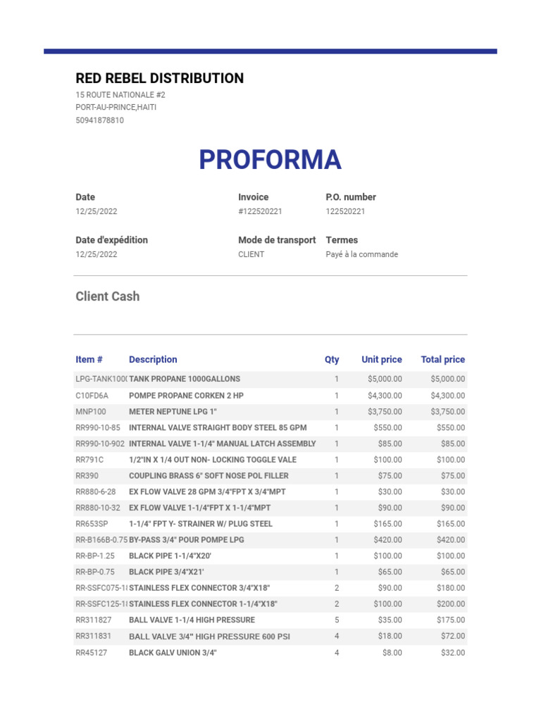 Proforma Nouveau Micro Centre Lpg | PDF