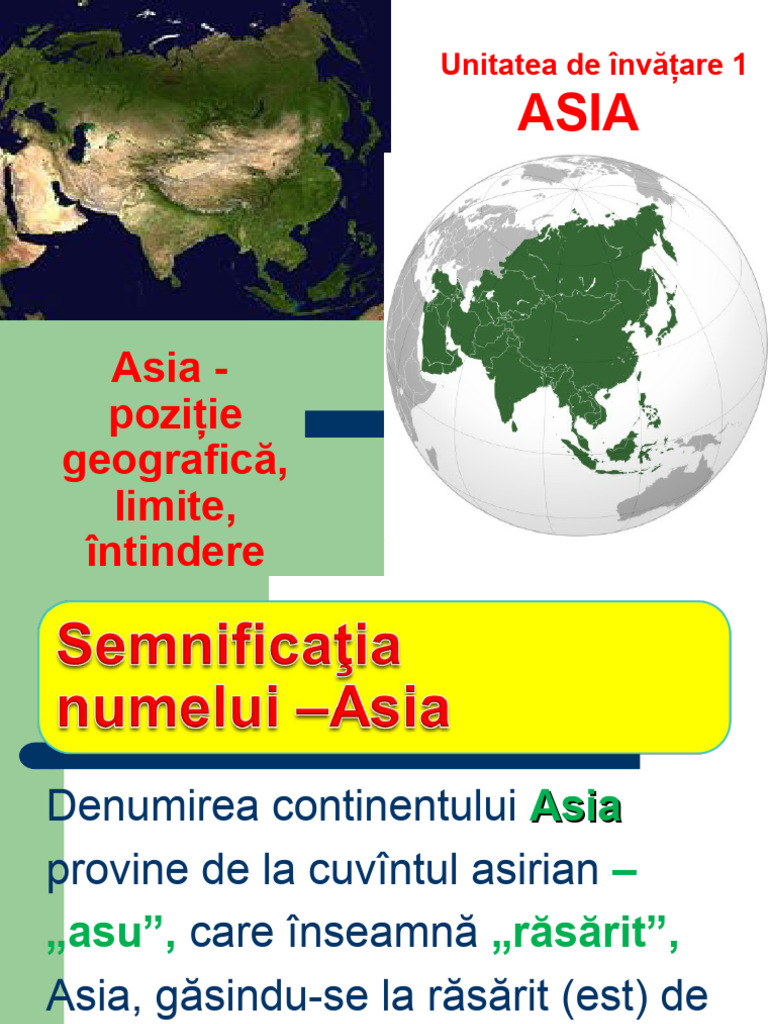 Asia Pozitia Geografica-2019 | PDF