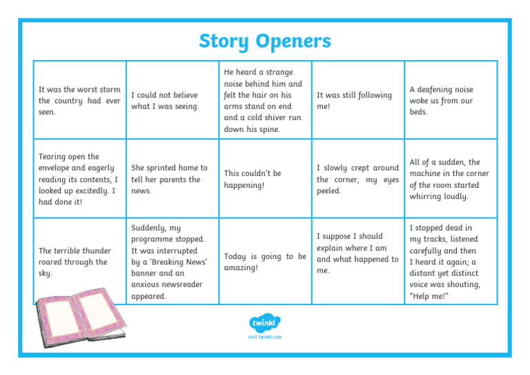 Story-Openers-Word-Mat (1) | PDF