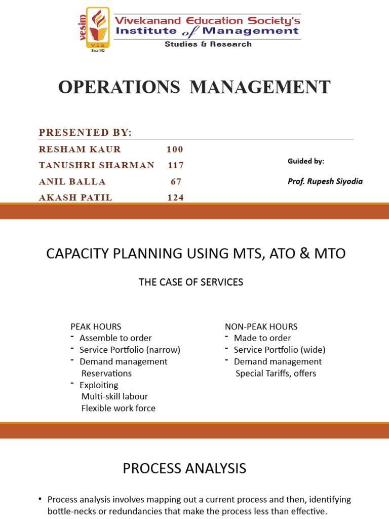 OPERATIONS MANAGEMENT Edited | PDF | Business | Business Process