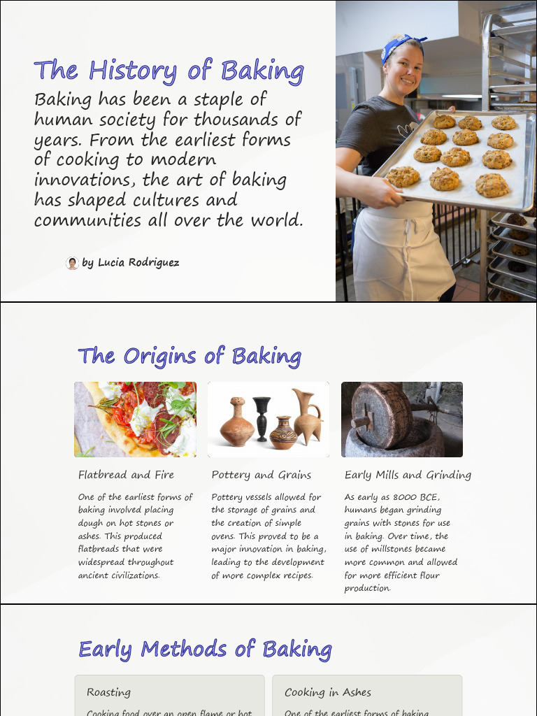 The History of Baking | PDF