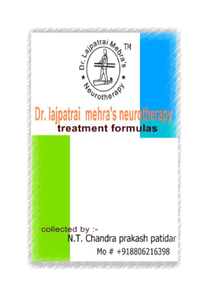 Neurotherapy Treatment formula | PDF | Parkinson's Disease | Anatomy