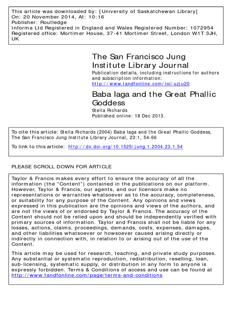 Baba Iaga Richards2004 | PDF