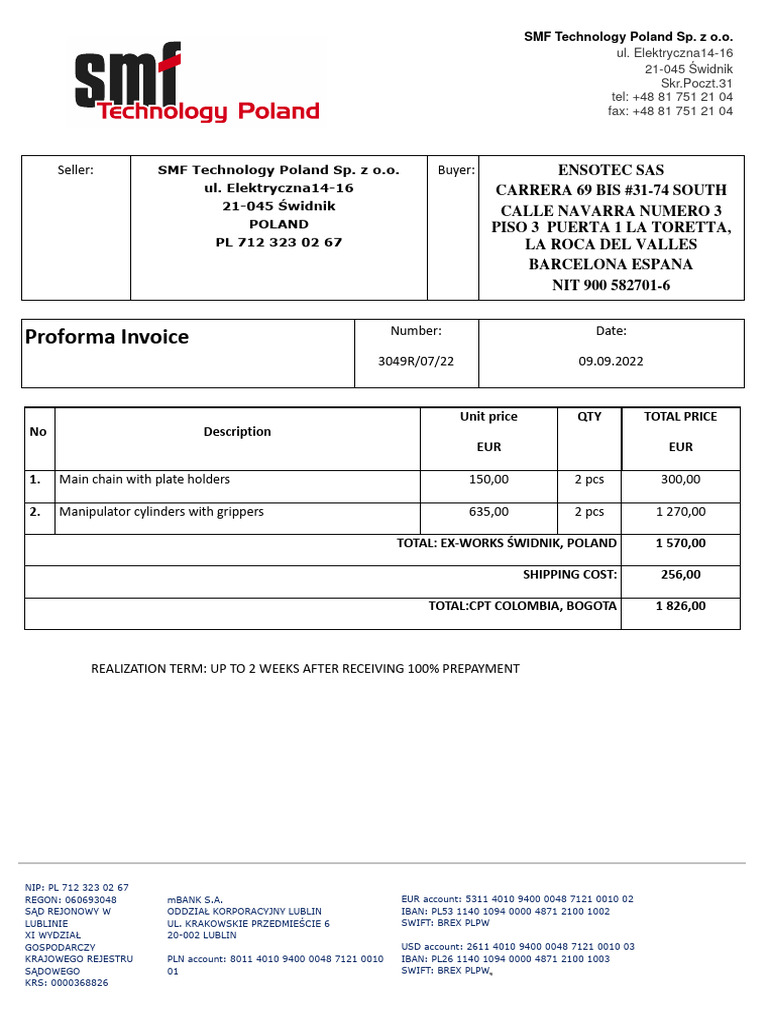 Cotizacion SMF 2 | PDF
