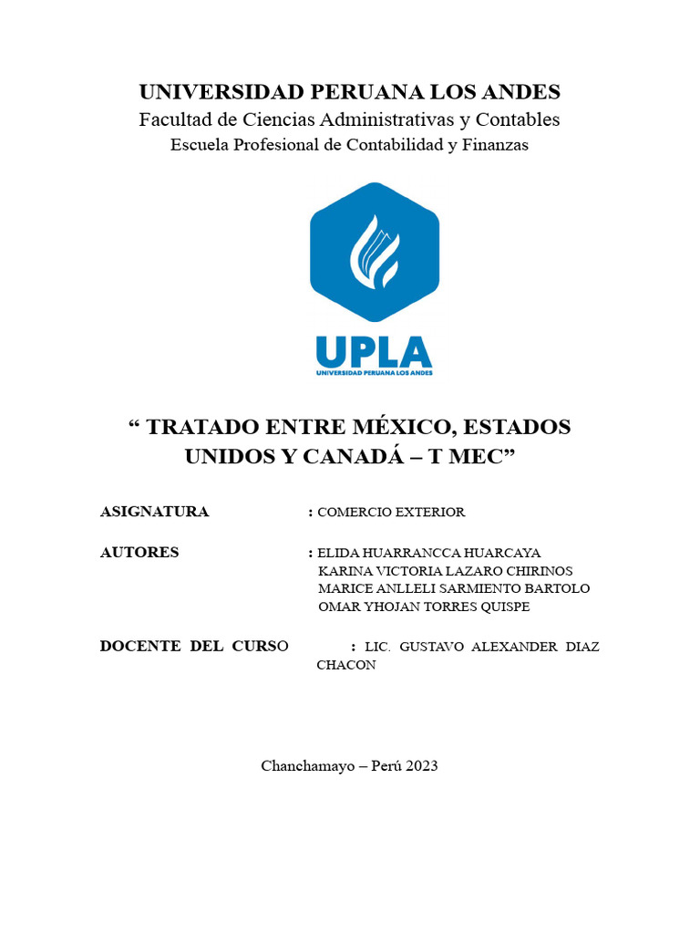 TMEC | PDF | Business | Comercio