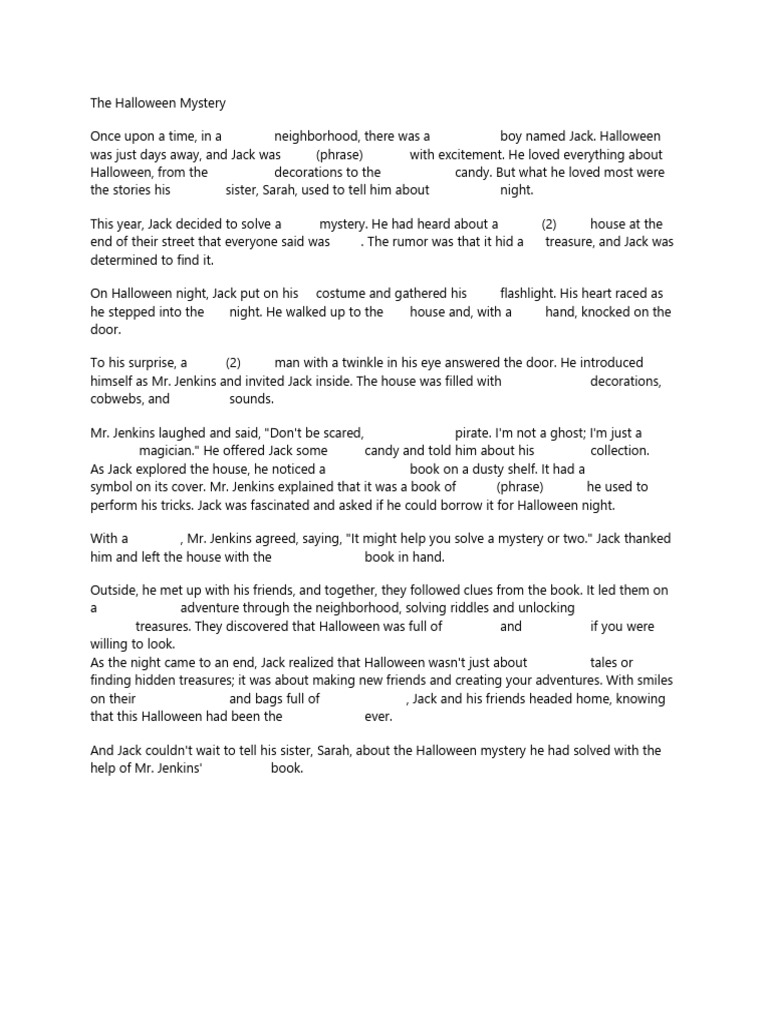 The Halloween Mystery | PDF