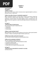 Science NCERT Class 9 Chapter 6 - Tissues | PDF | Tissue (Biology) | Muscle