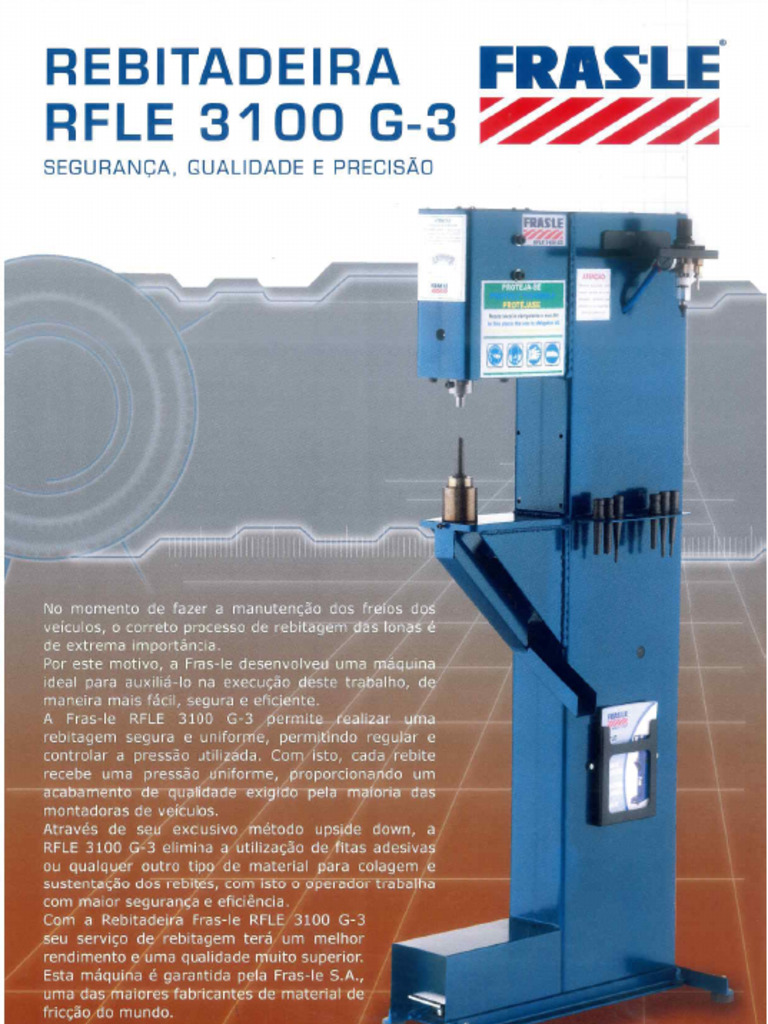 Folder Rebitadeira Fras-Le Rfle-3100 G3 PDF | PDF