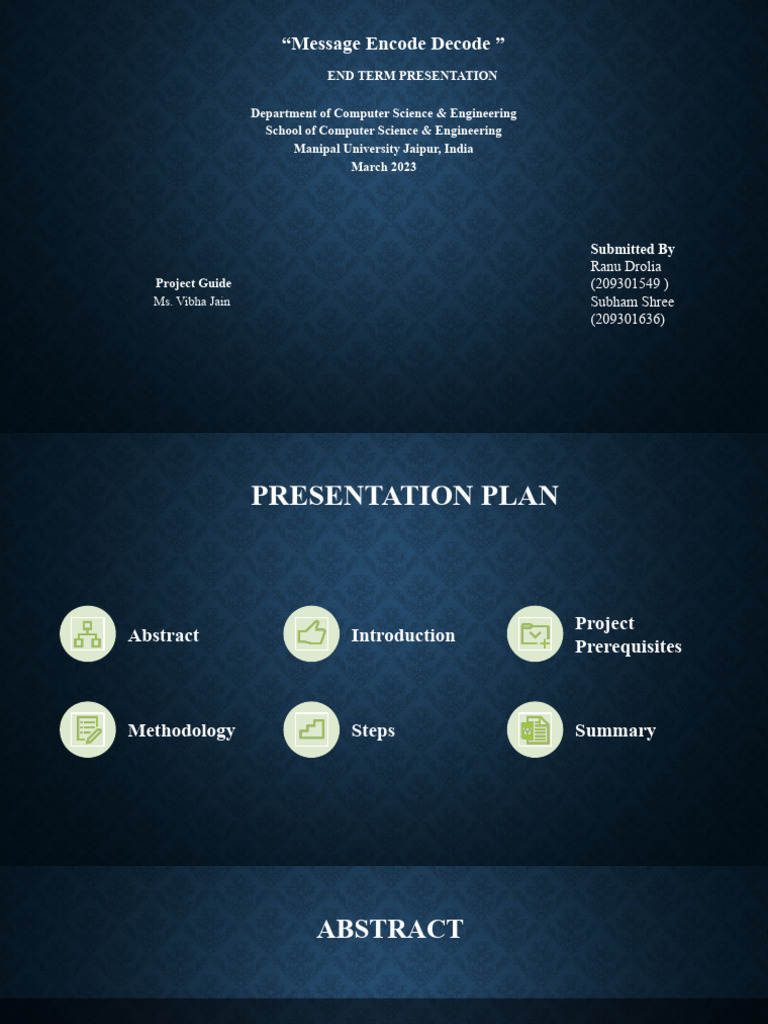 Message Encode Decode | PDF