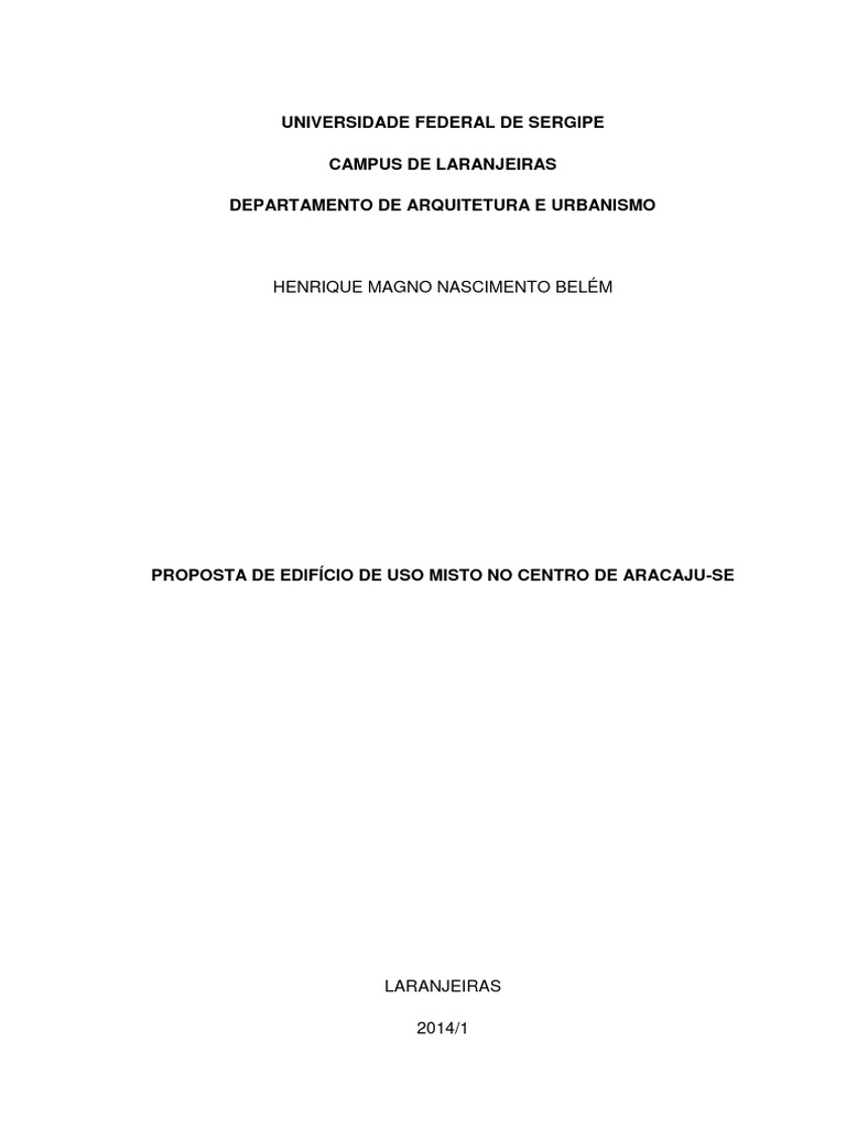 Henrique Magno Nascimento Belém | PDF | Brasil | Cidade