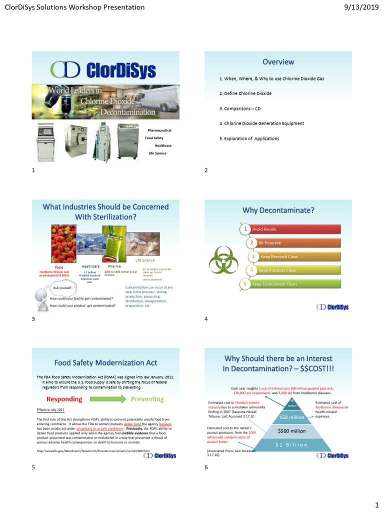 Clor Di Sys Workshop MC | PDF