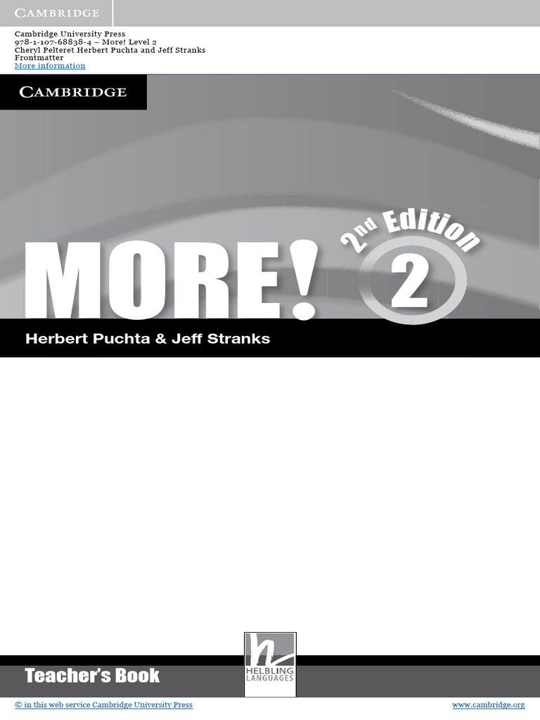 MORE! 2 Teacher's Book | PDF