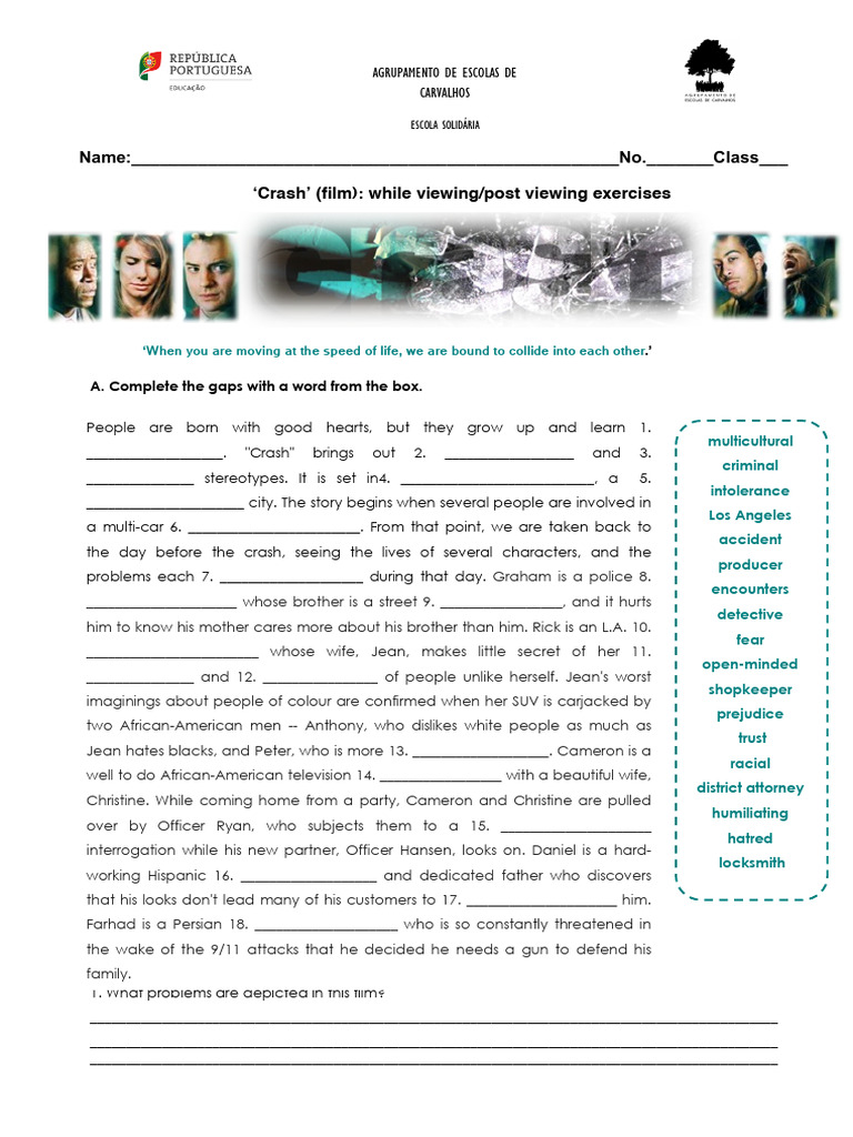 "Crash Film Analysis and Discussion Guide" | PDF