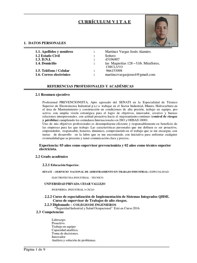 CV - Jesus Martinez Vargas (PDR-2023) | PDF | Informática | Ingeniería