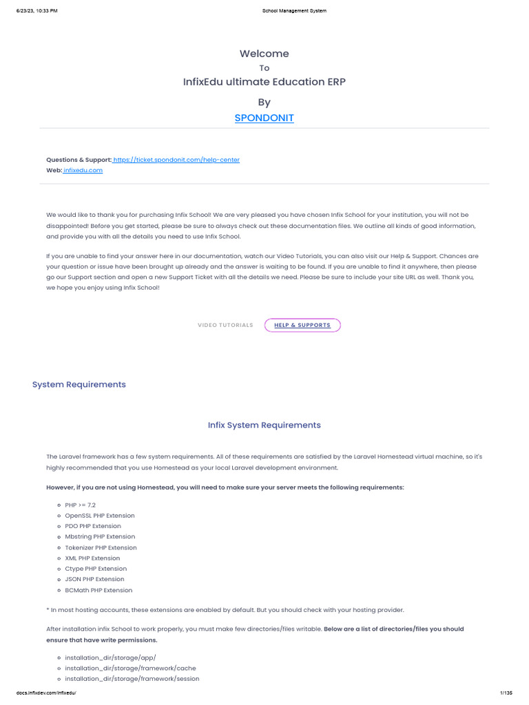 School Management System | PDF