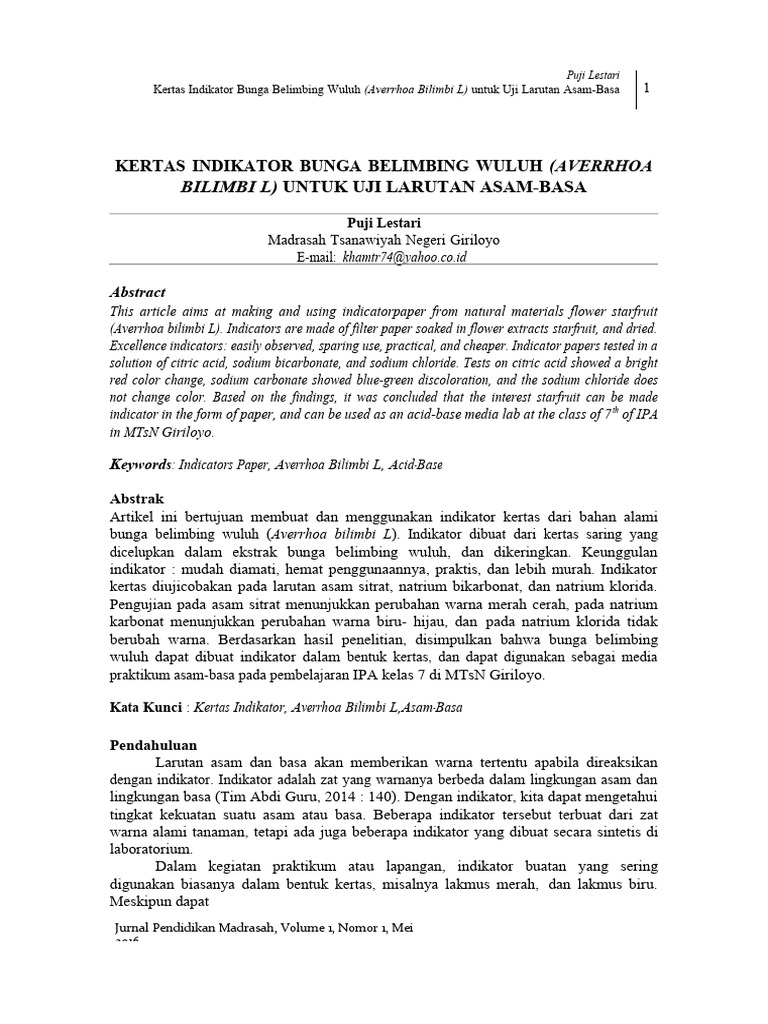 Jurnal Kimia Asam Basa | PDF