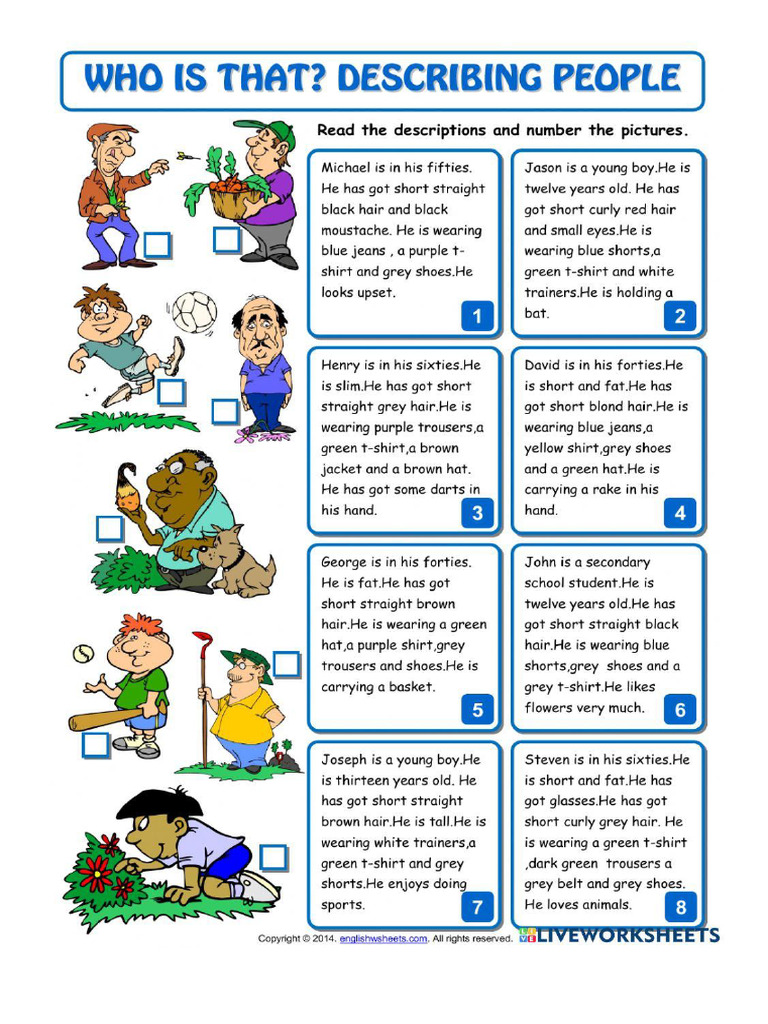 Describing People | PDF