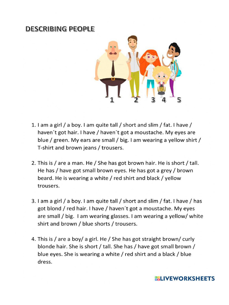 Describing People 2 | PDF