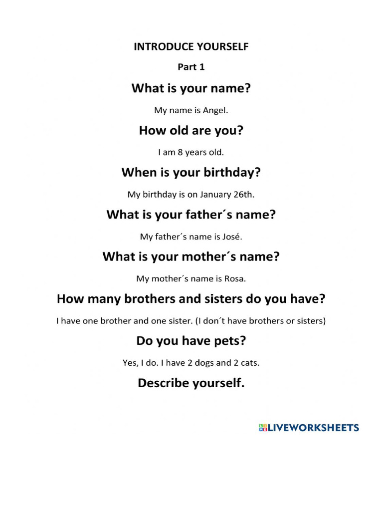 Introduction Questions | PDF