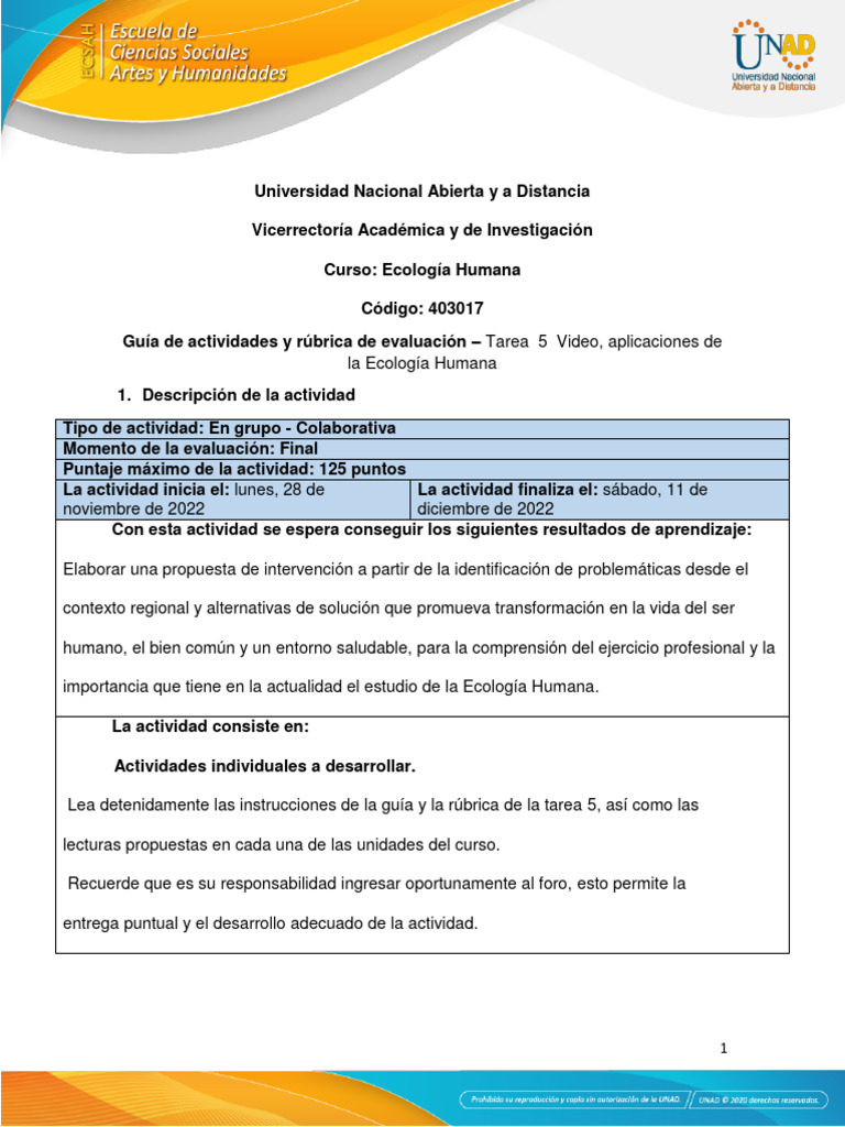 Guia Ecologia Humana | PDF