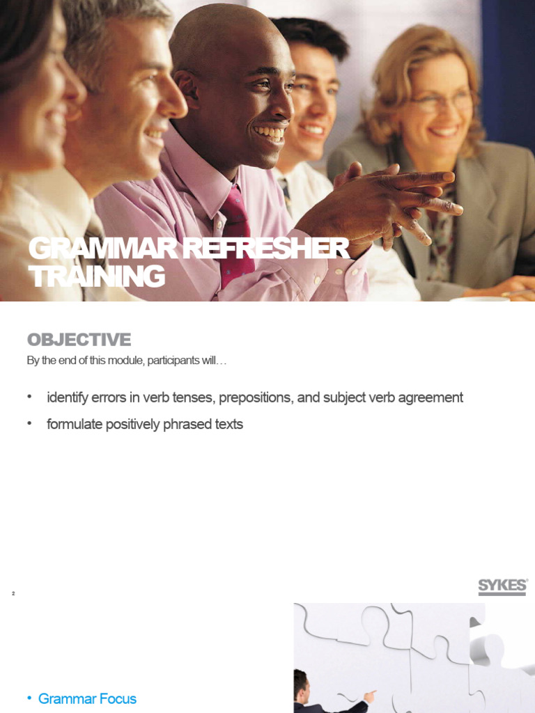 Grammar Refresher Training | PDF