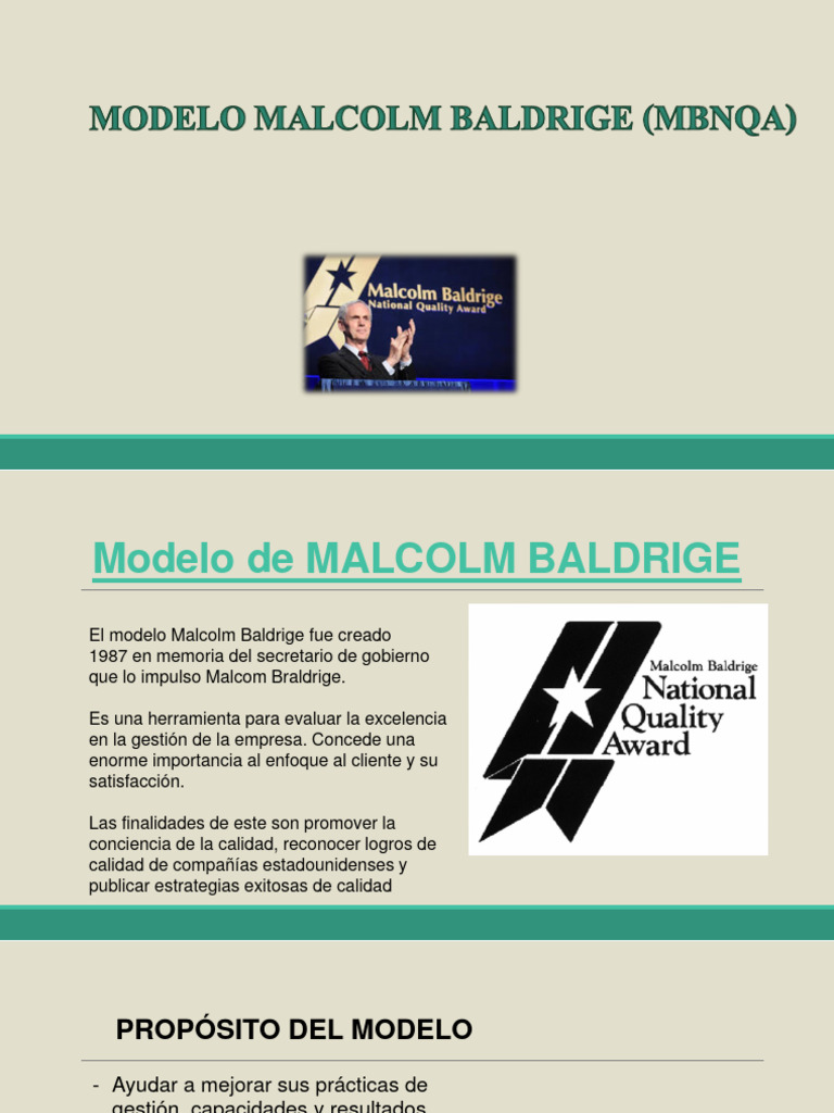 Malcolm Baldrige | PDF | Liderazgo | Innovación
