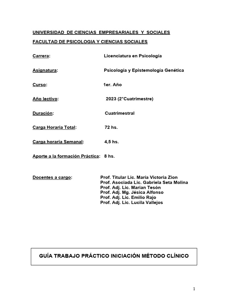 Guía General Trabajo Práctico PEG 2023-2C | PDF