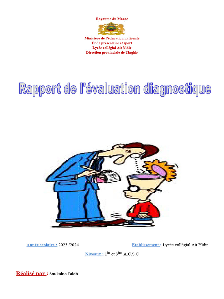 Rapport D'évaluation Diagnostique | PDF