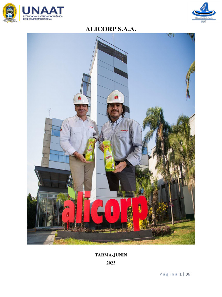Monografia Trabajo Alicorp | PDF