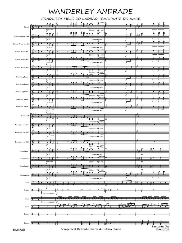 WANDERLEY ANDRADE-Partitura - e - Partes | PDF