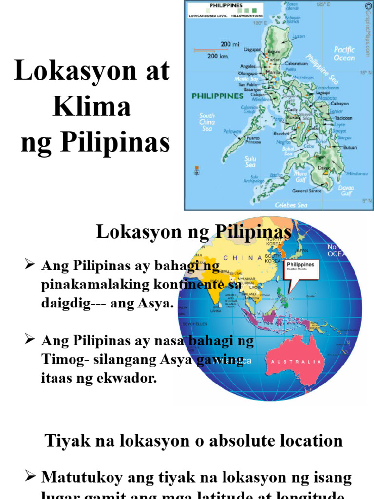 Lokasyon at Klima NG Pilipinas | PDF