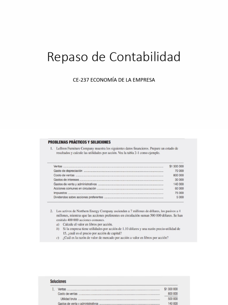 Ejercicios Practicos Repaso de Contabilidad | PDF