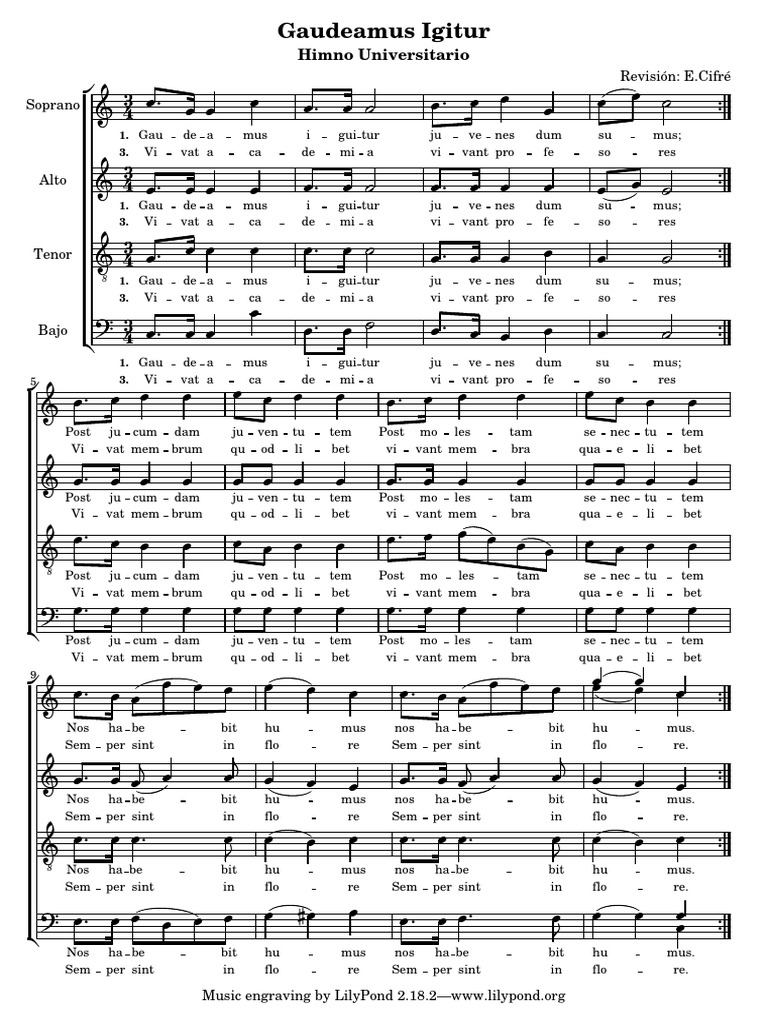 Gaudeamus Igitur (UPM) | PDF